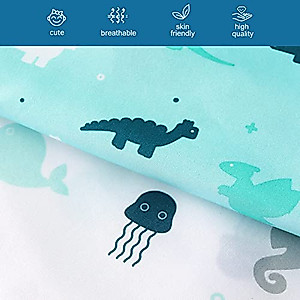 Pack and Play Sheets, Pack n Play Sheets Ultra Soft, Mini Crib Sheets 2 Pack, Pack n Play Mattresses Sheets Compatible with Graco Pack n Play, Soft and Breathable, Dinosaurs