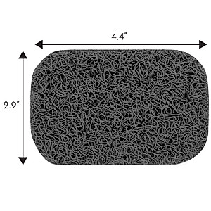 S&T INC. Soap Holder for Kitchen and Bathroom Soap Dish, Soap Saver for Hand Soap and Bar Soap, 6 Pack, 2.9 Inches by 4.4 Inches, Dark Grey