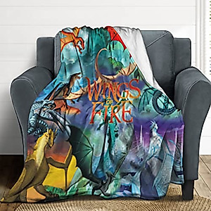 Fantasy Novel 3D Printed Anti Pilling Flannel Blanket Warm Throw Blanket Ultra-Soft and Suitable for All Seasons Luxurious Carpet 50"X40"