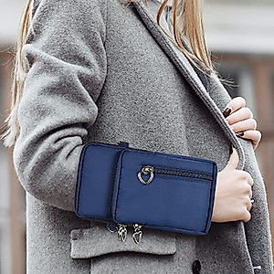 Women Crossbody Cell Phone Purse Wristband Sport Armband Wallet Bag Zipper Nylon Handbags