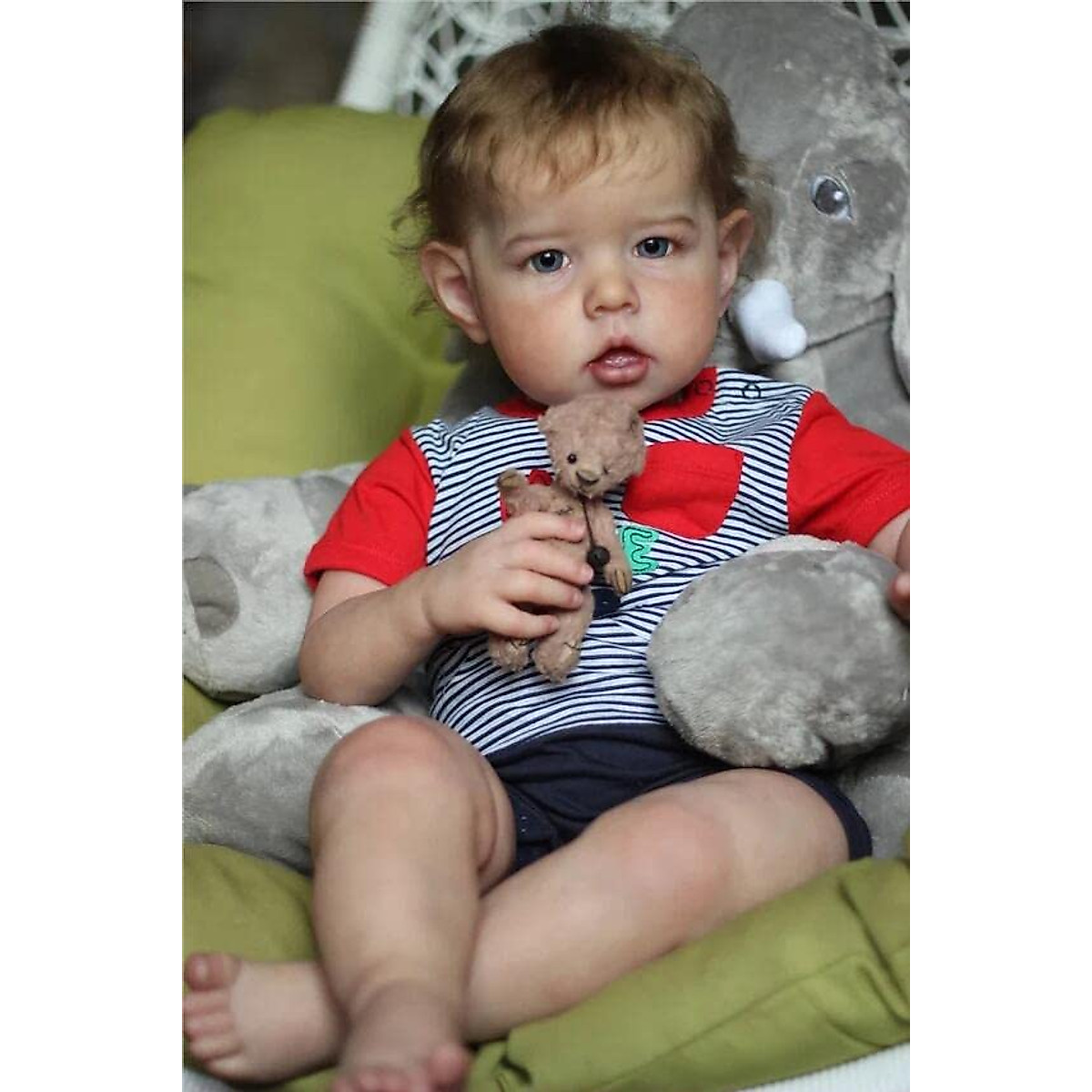 CHAREX Reborn Toddler Doll - Realistic Lifelike Reborn Boy Doll, 22 inch Weighted Soft Body Gift Toy for Kids Age 3+