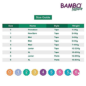 Bambo Nature Eco Friendly Baby Training Pants Classic for Sensitive Skin, Size 5 (26-44 lbs), 20 Count