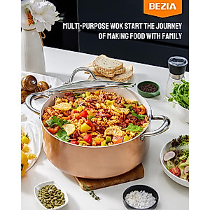 BEZIA 8 Quart Cooking Pot with Lid, Nonstick Stock Pot/Stockpot with Lid, Induction Pot for Cooking, Kitchen Pots, Stew Pots, Soup Pots for All Stovetops, Oven Safe