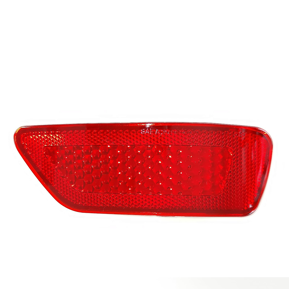 WGOHUI 57010720AC Right Passenger Side Rear Reflector Light Compatible with Jeep Grand Cherokee 2011-2021, Jeep Compass 2011-2017, Dodge Journey 2011-2020 with Fascia, Red Lens, CH1185100