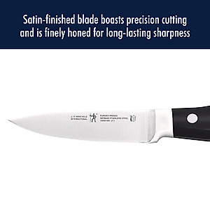 HENCKELS Forged Premio Paring Knife, 3-inch, Black/Stainless Steel