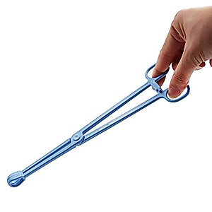 MACGOAL Reptile Feeding Clip Tongs Plastic Terrarium Lizards Turtles Reptile Tweezers Reptile Feeding Tool 9.45 Inches