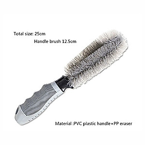 GARASANI Car Wheel Cleaner Brush, Motorcycle or Bicycle Tire Brush Washing Tool