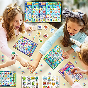 YTSQLER Ocean Bingo Game 24 Players Ocean Animals Bingo Game for Kids Bingo, Under The Sea Party Bingo Games for Family Classroom Activity Ocean Party Supplies