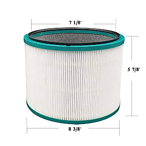 Purefil Filter Replacement for Dyson HP01 HP02 HP03 DP01 DP03 Pure Hot + Cool Link Desk Purifiers Compatible with Part # 968125-03