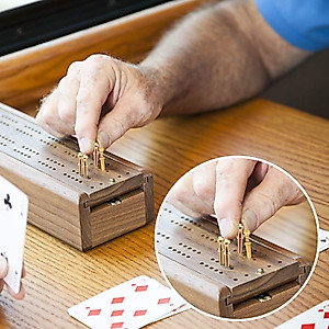 Mudder 12 Pieces Metal Cribbage Pegs Cribbage Board Pegs Fit 1/8 Holes Cribbage Pegs with a Tapered Design for Cribbage with 4 Colors