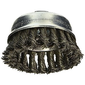 Bosch WB509 3" Cup Brush, Knotted, Carbon Steel, 5/8" x 11" Arbor