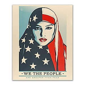 BigWig Prints - Shepard Fairey We the People Posters, Inspirational Wall Art, Defend Dignity and Protect Each Other Prints, Artistic Wall Decor for Home or Office - Unframed Set of 3 (8x10)