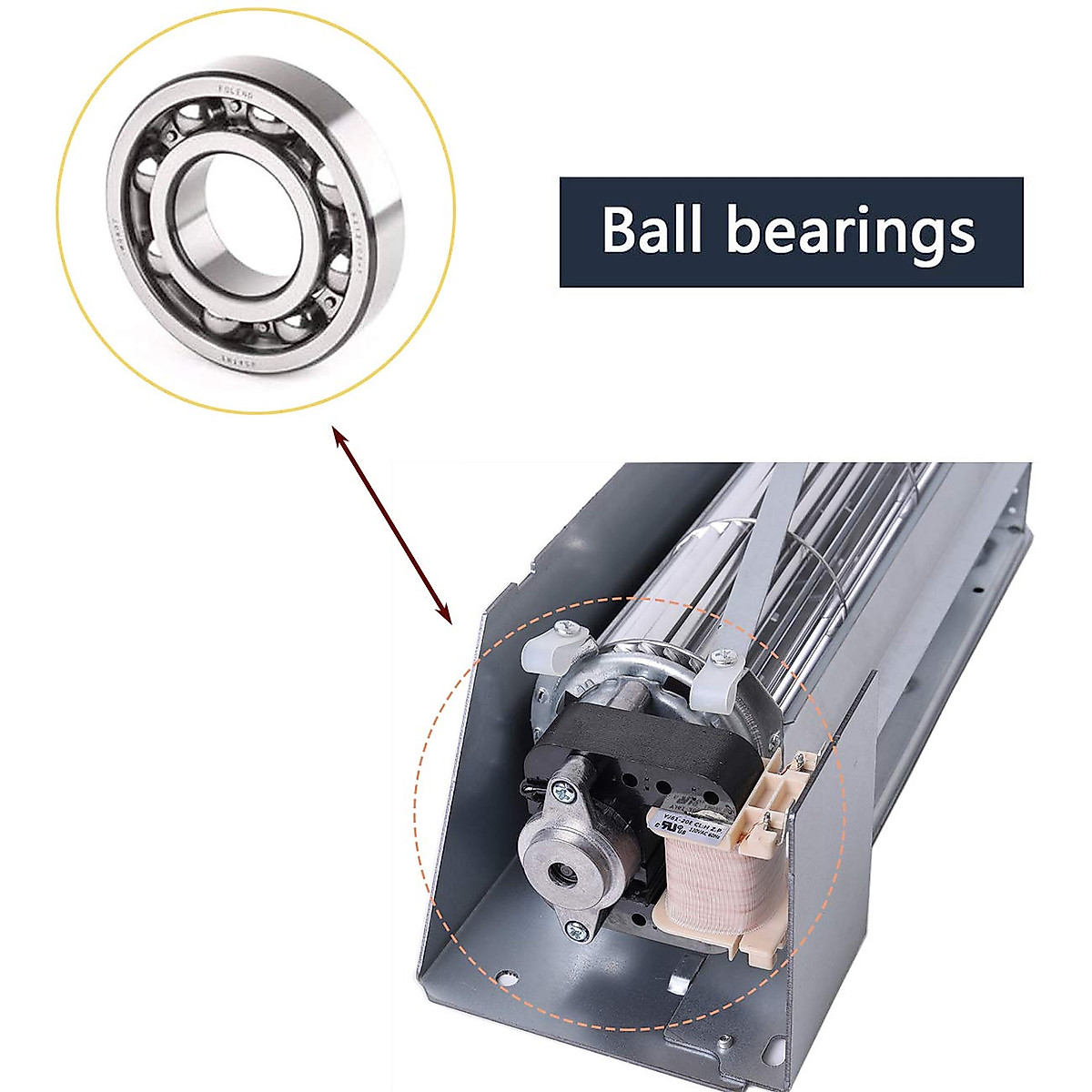 Replacement Fireplace Blower Fan Kit for Superior, Lennox, Astria Fireplaces, FBK-100 Fireplace Blower Kit, FBK100 80l84 Blower Kit, Blower for Lennox mpd3530cnm lmdv3530cnm, Superior bc-36 Fireplace