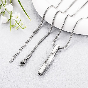 abooxiu Cremation Jewelry for Ashes Twist Ashes Necklace Urn Necklace for Ashes Cremation Necklace Stainless Steel Urn Pendant Memorial Keepsake for Women Men