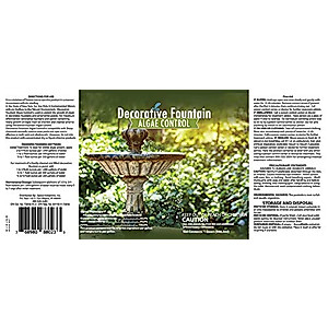 Fountain Algaecide and Clarifier - 32oz - Kills and Inhibits All Types of Algae Growth, Formulated for Small Ponds and Water Features, Treats up to 32,000 Gallons