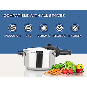 Zavor ZPot 4.2 Quart 15-PSI Pressure Cooker - Polished Stainless Steel