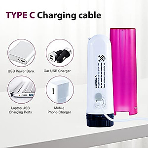 Portable Bidet,Handheld Electric Bidet Sprayer for Personal Hygiene Cleaning, Travel Bidet with Type C Charging Cable Travel Bag, 165ml Capacity, IPX6 Waterproof(Upgraded Version)