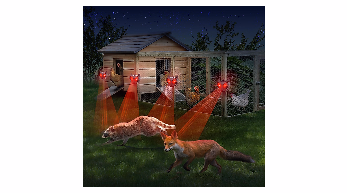 Solar Nocturnal Animal Repeller 4 Pack - Effective Repellent Device for ...
