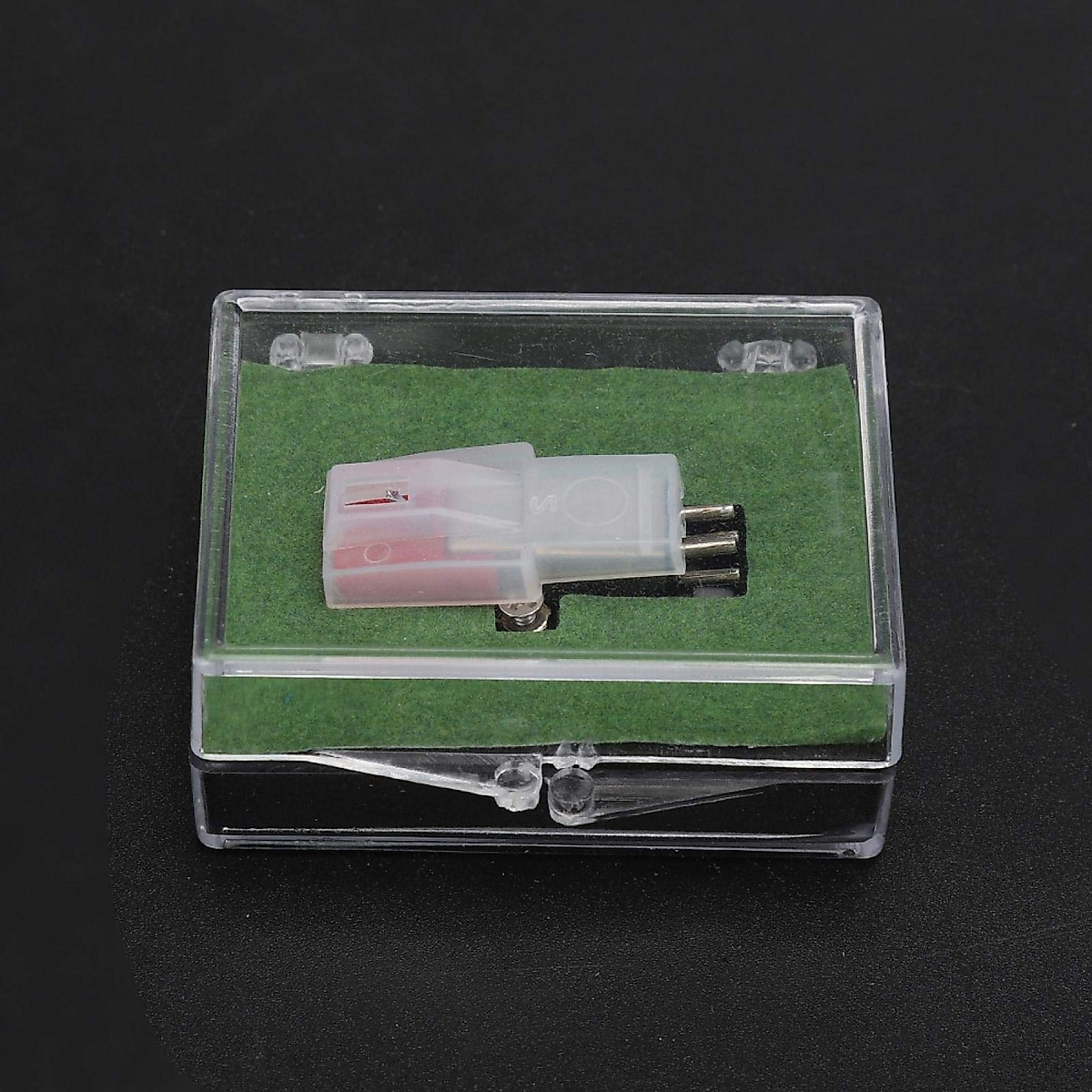 ASHATA Turntable Replacement Needle,Stylus Record Player, Record Magnetic Stereo Double Record Player Stylus Needle Phonograph Stylus, Magnetic Head,Pure Sound