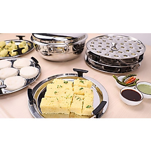 Vinod Multi Kadhai (Hard Anodized) - Idli Maker, Dhokla Maker, 26 cm Kadai