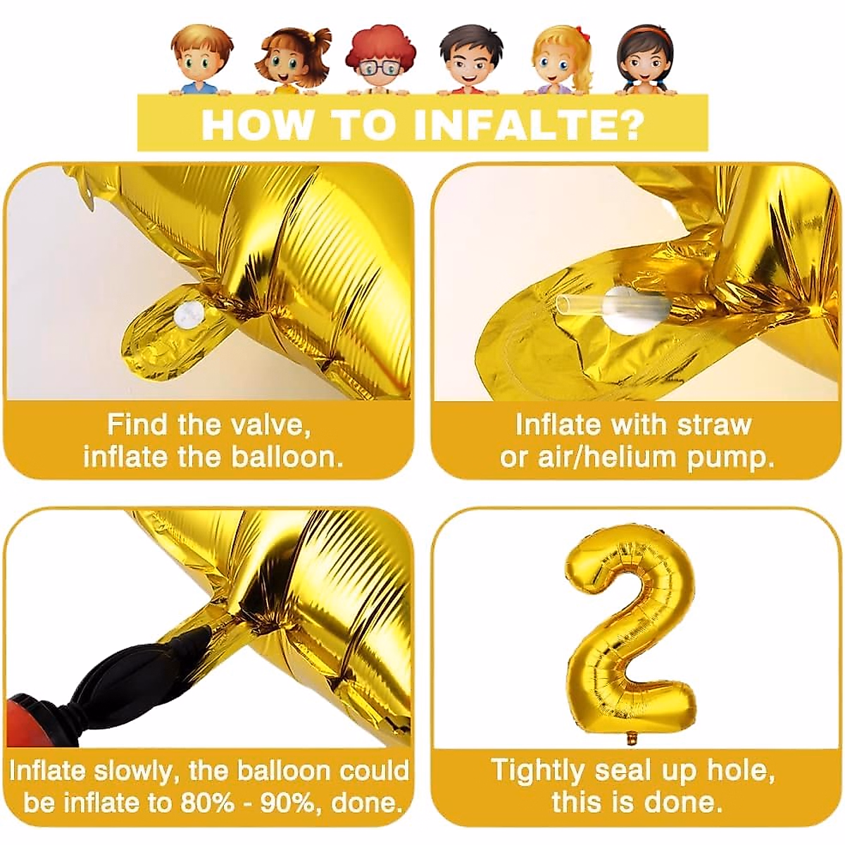 MED_MAD_TRADING_|| Golden || 1 number Golden Foil Balloon 16 inch Size Birthday Decoration Items Pack of 1 | 1st Year Balloons | One