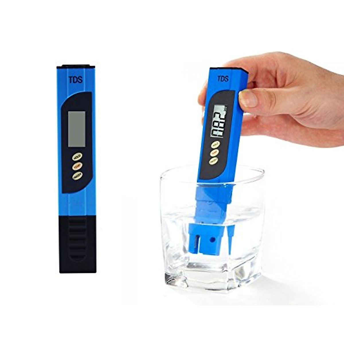 TDS Water Quality Tester,AMZSTAR Portable High Accuracy Handheld TDS Water Quality Digital Tester Meter with 0-9990 ppm Measurement Range,TDS Digital Measurement(Measured Water)