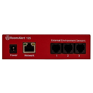 Room Alert 12S Advanced Proactive Environment Monitor – Built-in Temperature Sensor, Supports SSL/TLS, 2048-bit Encryption, SNMP v3, 12 Sensors, 24/7 Alerting & Reporting, Made in USA