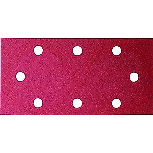 Bosch 2609256A87 Pack of 10 Sanding Sheets for Black + Decker Orbital Sanders 93 x 185 cm 8 Holes Grit Size 40
