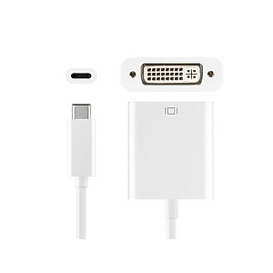 Cable Leader USB 3.1 Type C Male to DVI Female Adapter, 1080p Video Converter with HDCP Support, Compatible with iPhone 15 Pro/Max, MacBook Pro/Air, iPad Pro, Dell XPS 13, Samsung, White