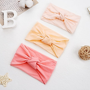 23 Pack Baby Nylon Headbands Hairbands Top Knot Headband Elastics Handmade Hair Accessories for Baby Girls Newborn Infant Toddlers Kids