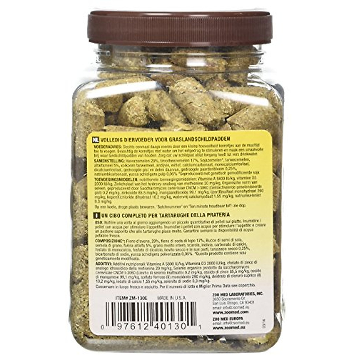 Zoo Med Natural Grassland Tortoise Food, 8.5-Ounce