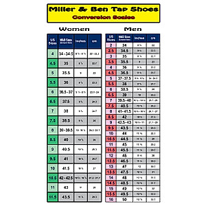 Miller & Ben Tap Shoes; Jazz-Tap Master; Black & White Professional Tap Shoes (38 EU)