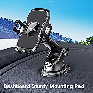 TORRAS Adhesive Sticky Pad Mounting Disk for Car Dashboard, Suction Cup Pad for Cell Phone Holder Car Mount with 80mm Diameter-One Pack