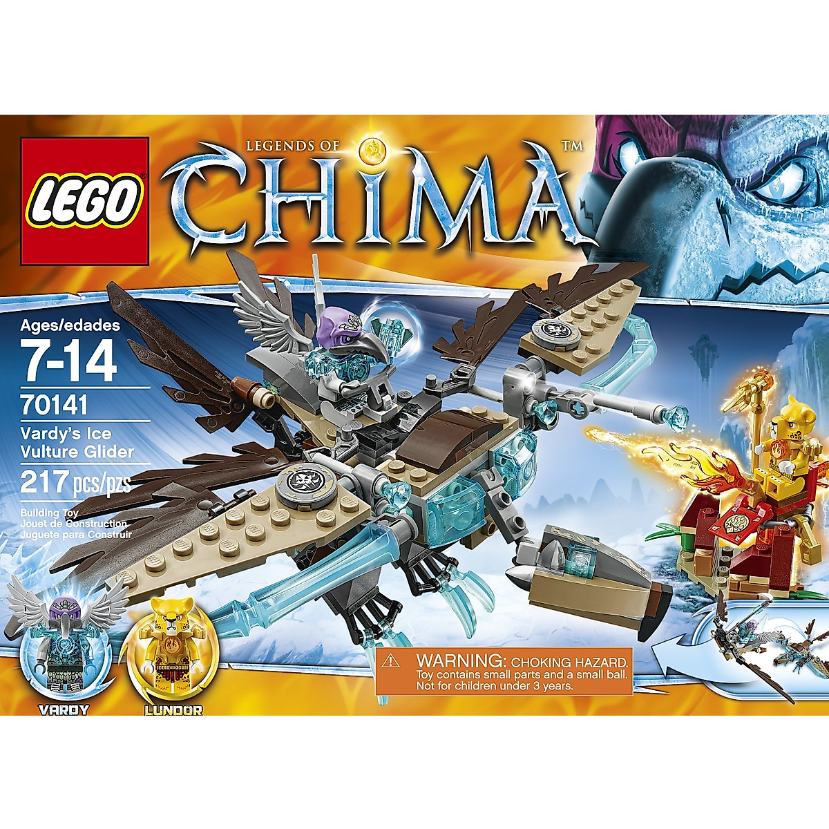 LEGO Chima 70141 Vardy's Ice Vulture Glider Building Toy