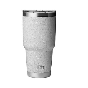 YETI Rambler 30 oz Tumbler, Stainless Steel, Vacuum Insulated with MagSlider Lid, Grey Stone