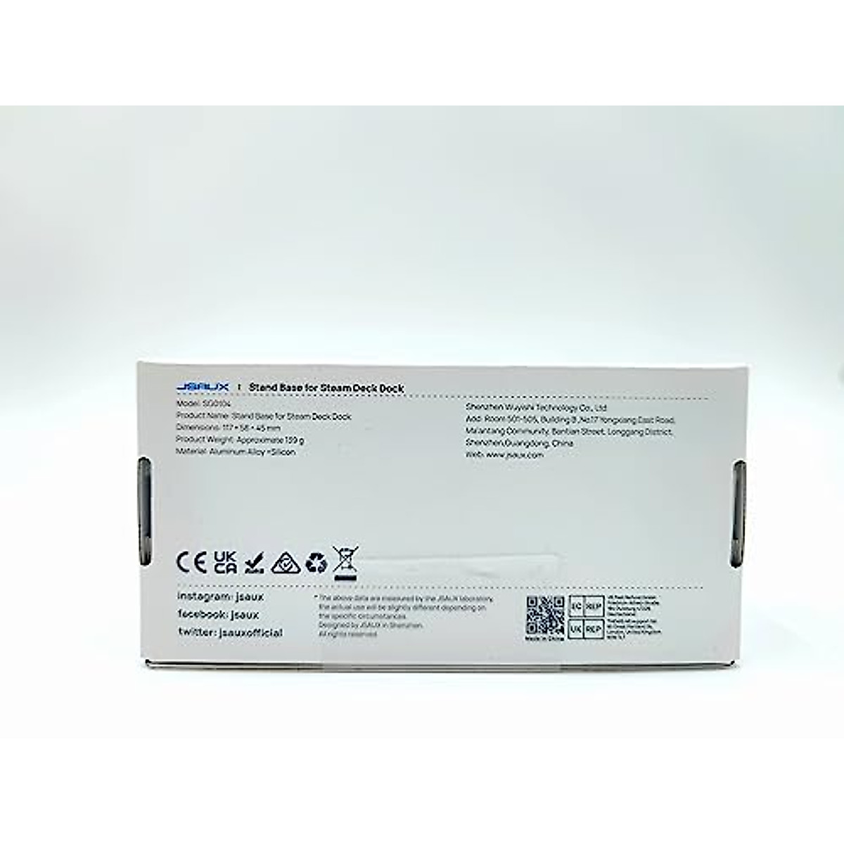 JSAUX Stand for Official Steam Deck Dock and Steam Deck/ROG Ally with Case, Frosted Aluminum Alloy Playstand for Steam Deck, Anti-Slip Holder for Valve Steam Deck/ASUS ROG Ally