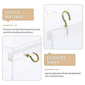 Ipetboom Bath Tray Bath Tray Clear Container Clear Tub Bird Bath for Cage Clear Acrylic Bird Bathtub Parrot Parakeets Shower No Bird Feeder for Cage Bathtub Box Small Bird Parrot Food Tray Food Tray