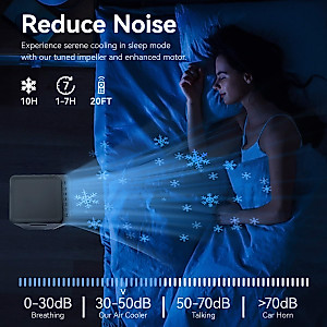 Portable Air Conditioners No Venting Required, 4-IN-1 Indoor Air Conditioner for Bedroom, Stand Up Ventless Portable Air Conditioner, Ac Unit Portable Room Air Conditioners, Evaporative Air Cooler