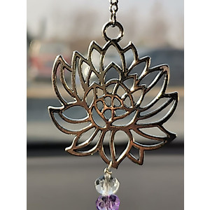 Healing Crystal Car Hanging Flower Accessories Rearview Mirror Window Garden Decorations Wall Home Decor Ornaments