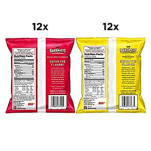 Baken-Ets Pork Rinds, Variety Pack, 0.625 Ounce (Pack of 24)