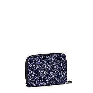 Kipling Women's Money Love, RFID Anti-Hacker Technology, Polyester Zip Closure Wallet, Cosmic Navy, 3.8''L x 5''H x 1''D