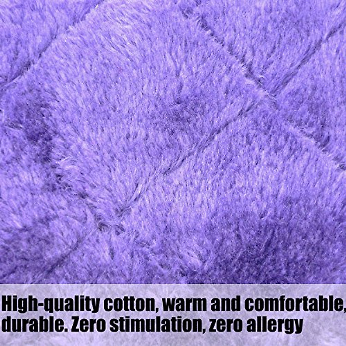 Winter Warm Bird Nest House Shed Hut Hanging Hammock Finch Cage Plush Fluffy Birds Hut Hideaway for Hamster Parrot Macaw Budgies Eclectus Parakeet Cockatiels Cockatoo Lovebird (M, Purple)