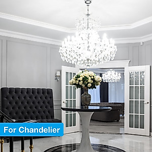 DAYBETTER E12 Led Candelabra Bulbs 60W Equivalent, Dimmable Chandelier Light Bulbs, High Brightness 600 LM Daylight White 5000K, B11 Filament Candle Light Bulbs, Clear Glass Style for Home, 10 Pack