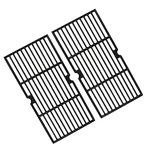 Utheer Grill Grates fit Oklahoma Joe's Longhorn Comb Charcoal/Gas Smoke 12201767,14201767, Oklahoma Joe's Longhorn 18202083,16202046,15202029, for Grill Or Smoker Sides, Heavy Duty Cast Iron, 2 Pcs