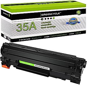 greencycle High Yield Compatible 35A CB435A Toner Cartridge Replacement for Laserjet P1002 P1003 P1004 P1005 P1006 P1007 P1009 Series Printers ( Black, 1 Pack )