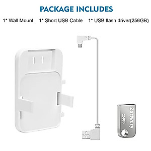 256GB Blink USB Flash Drive for Local Video Storage with The Blink Sync Module 2 Mount,Save Space Easy Move Bracket for for Blink Outdoor Indoor Security Camera(Blink Sync Module 2 is NOT Included)