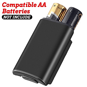 Finera Replacement Battery Pack Cover for Microsoft Xbox 360 Wireless Controller, 4 Pack Black