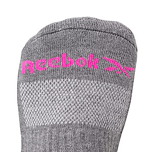 Reebok Women's Low Cut Socks - 12 Pack Performance Cushioned Comfort No Show Socks - Athletic Socks for Women (4-10), Size 4-10, BlackWhiteGrey