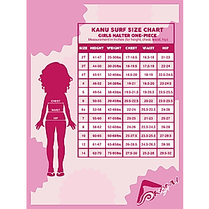 Kanu Surf Girls' Jasmine Beach Sport Halter One Piece Swimsuit, Brooke Black, 12