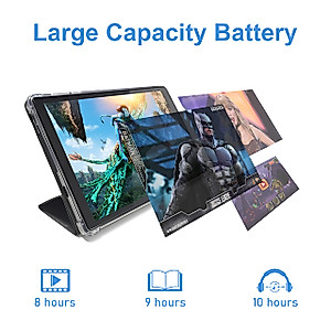 Tibuta 2023 E100 Android 11 Tablets,10" Android Tablets with Protective Case,Quad Core Processor,5.0MP Front+8.0MP Rear Camera,6000mah Bluetooth Tablets,Wi-Fi Tablet